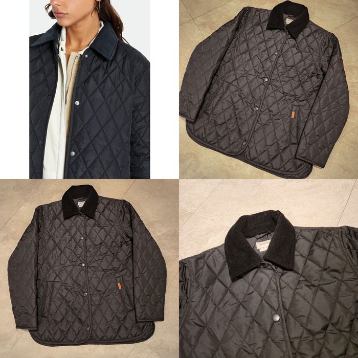 Brixton Brixton Cass Jacket Womens XS Corduroy Trim Quilted Snap Coat ...