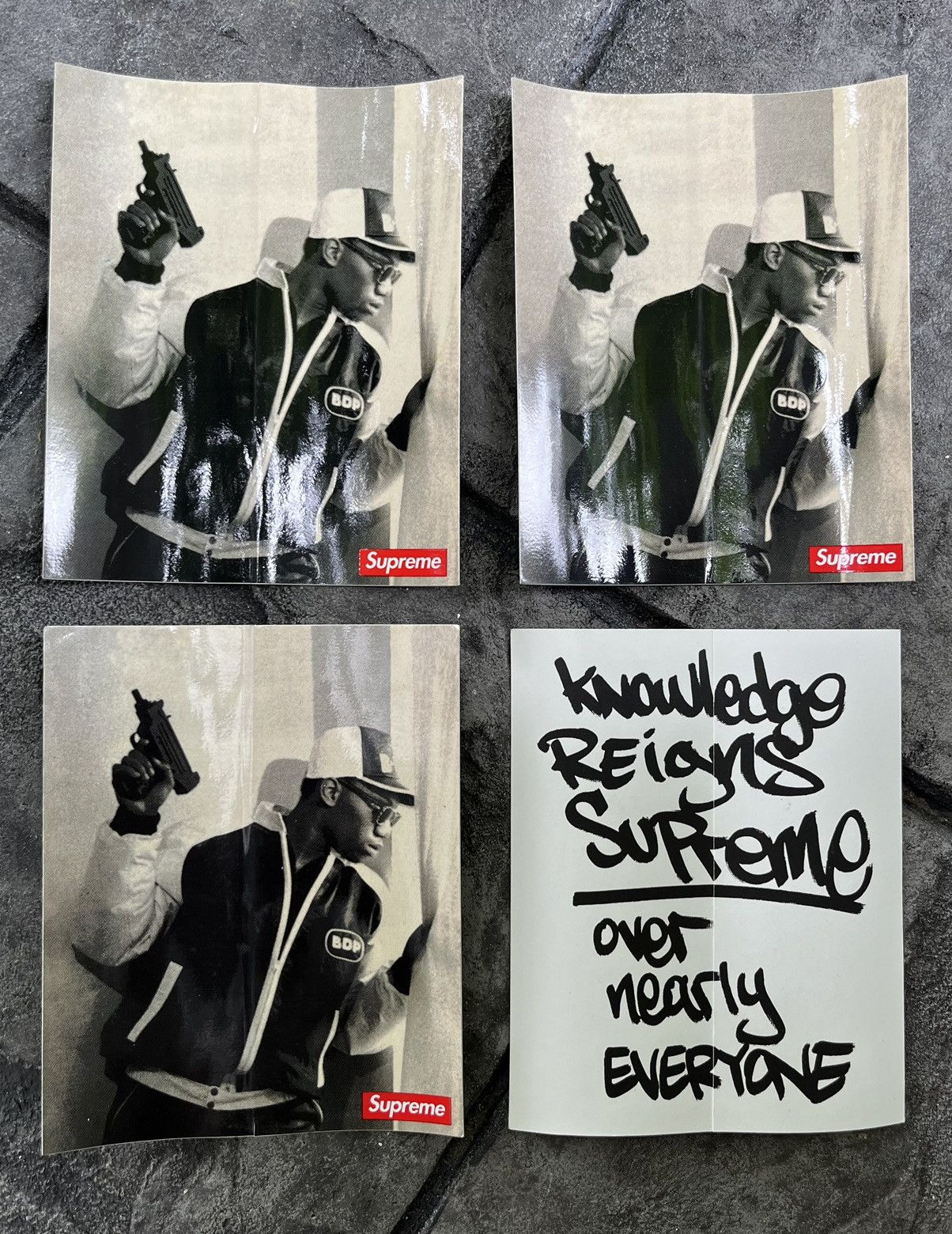 Supreme Supreme KRS One "Knowledge Reigns Supreme" Sticker | Grailed