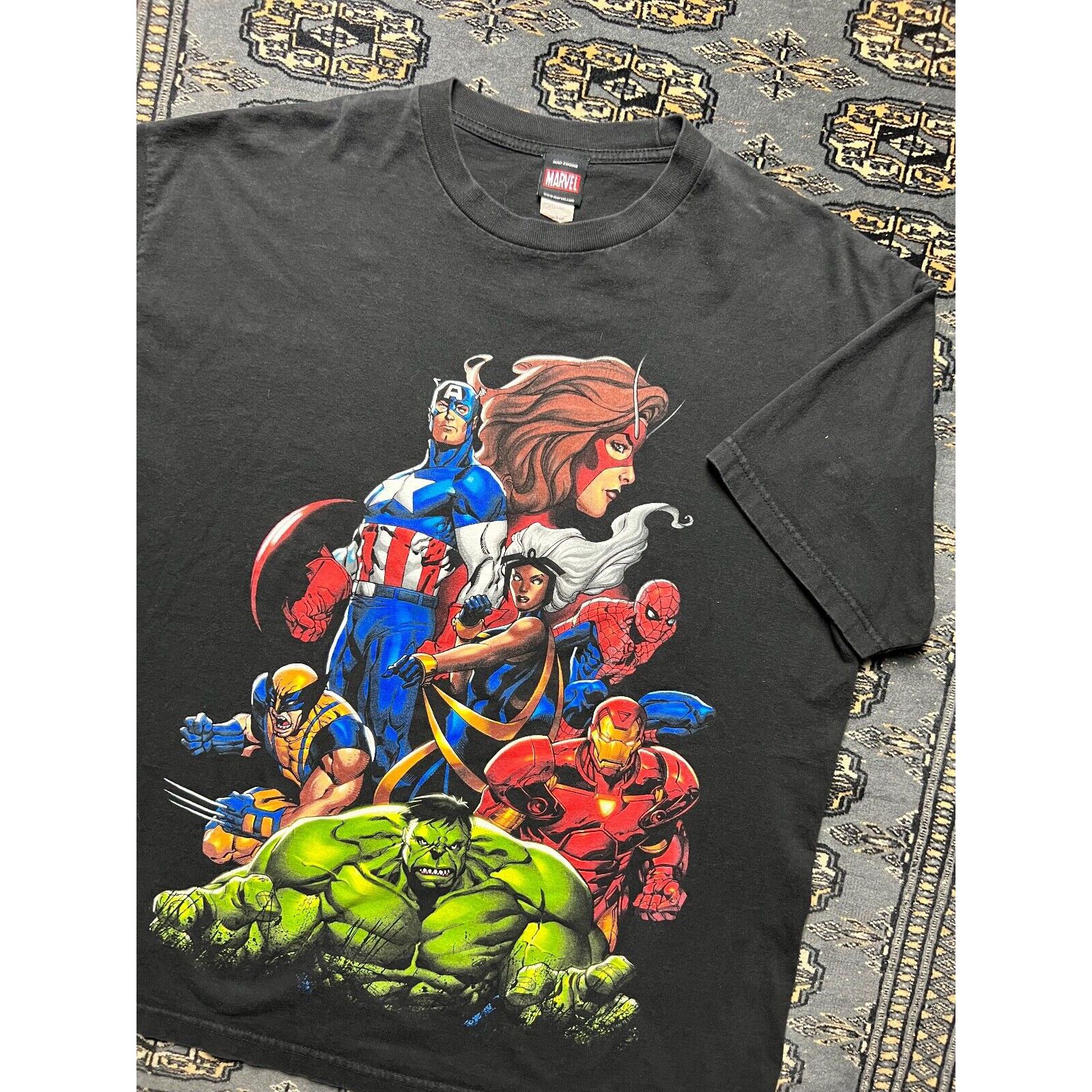 Vintage Vtg Marvel Mad Engine Captain America Hulk Spiderman Wolverine ...