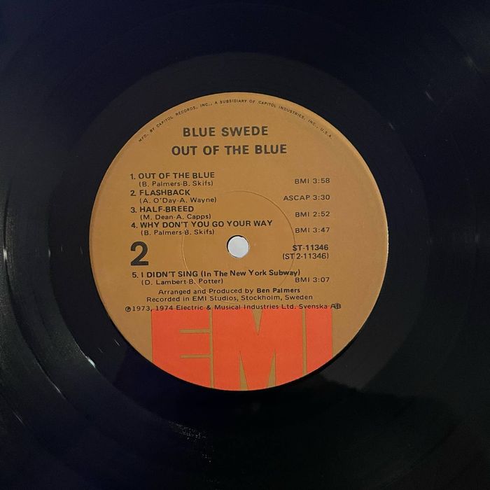 Blank Blue Swede - Out Of The Blue LP vintage vinyl record rock | Grailed
