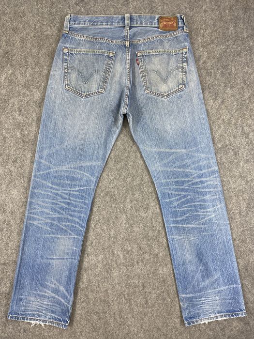 Vintage Dirty Used Blue Vintage Levi's 501 31x29.5 Denim JN2390 | Grailed
