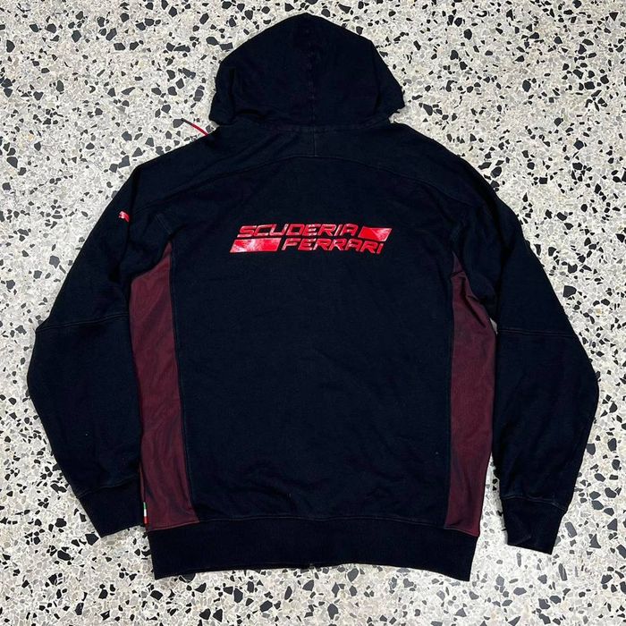 Puma VINTAGE Y2K PUMA X FERRARI COLLAB ZIP UP HOODIE | Grailed