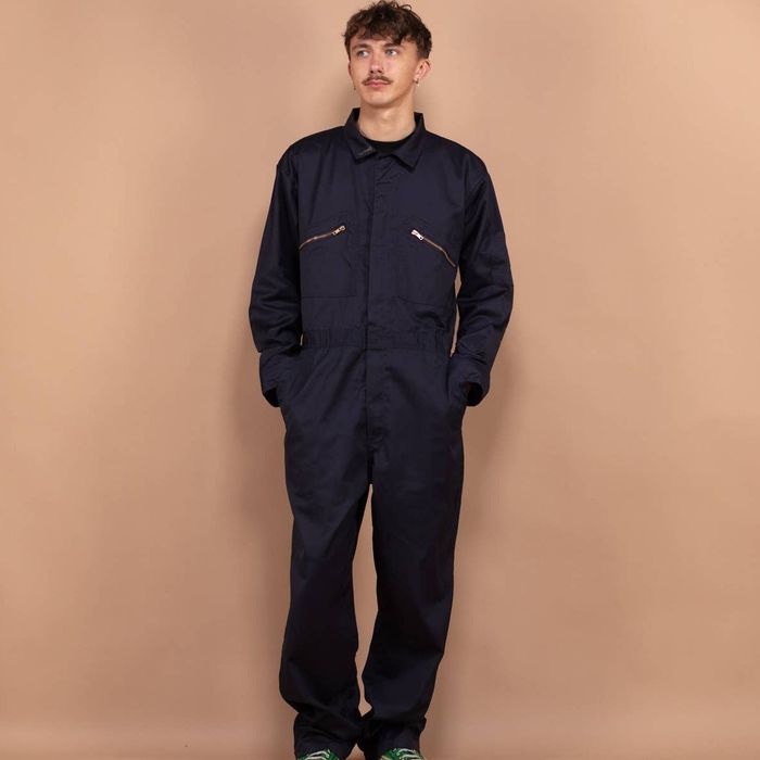 Vintage Vintage 80's Men Worker Overalls in Blue | Grailed