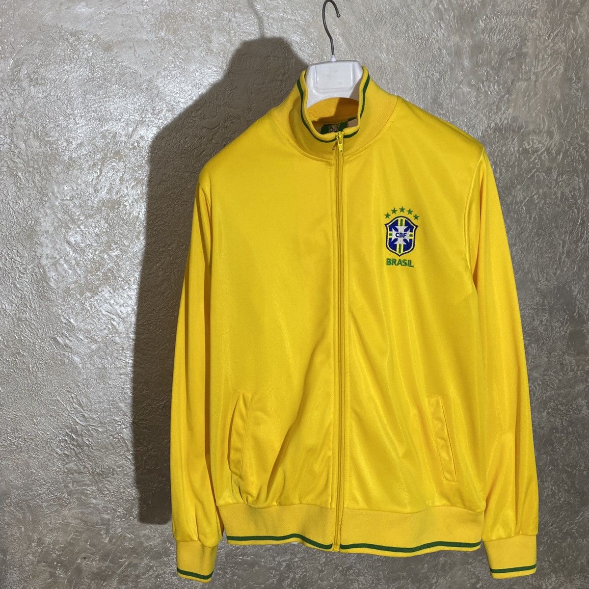 Vintage Blokecore Brasil 2000s vintage track top football jacket y2k ...