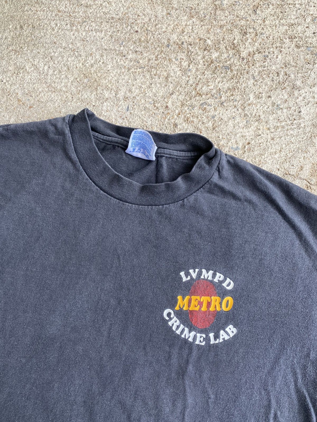 Vintage Vintage 90’s Las Vegas PD Crime Lab Faded Shirt | Grailed