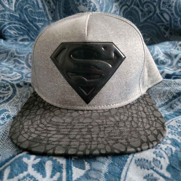 Dc Comics Superman Logo Hat by DC Comics Black and Gray Colorway w ...