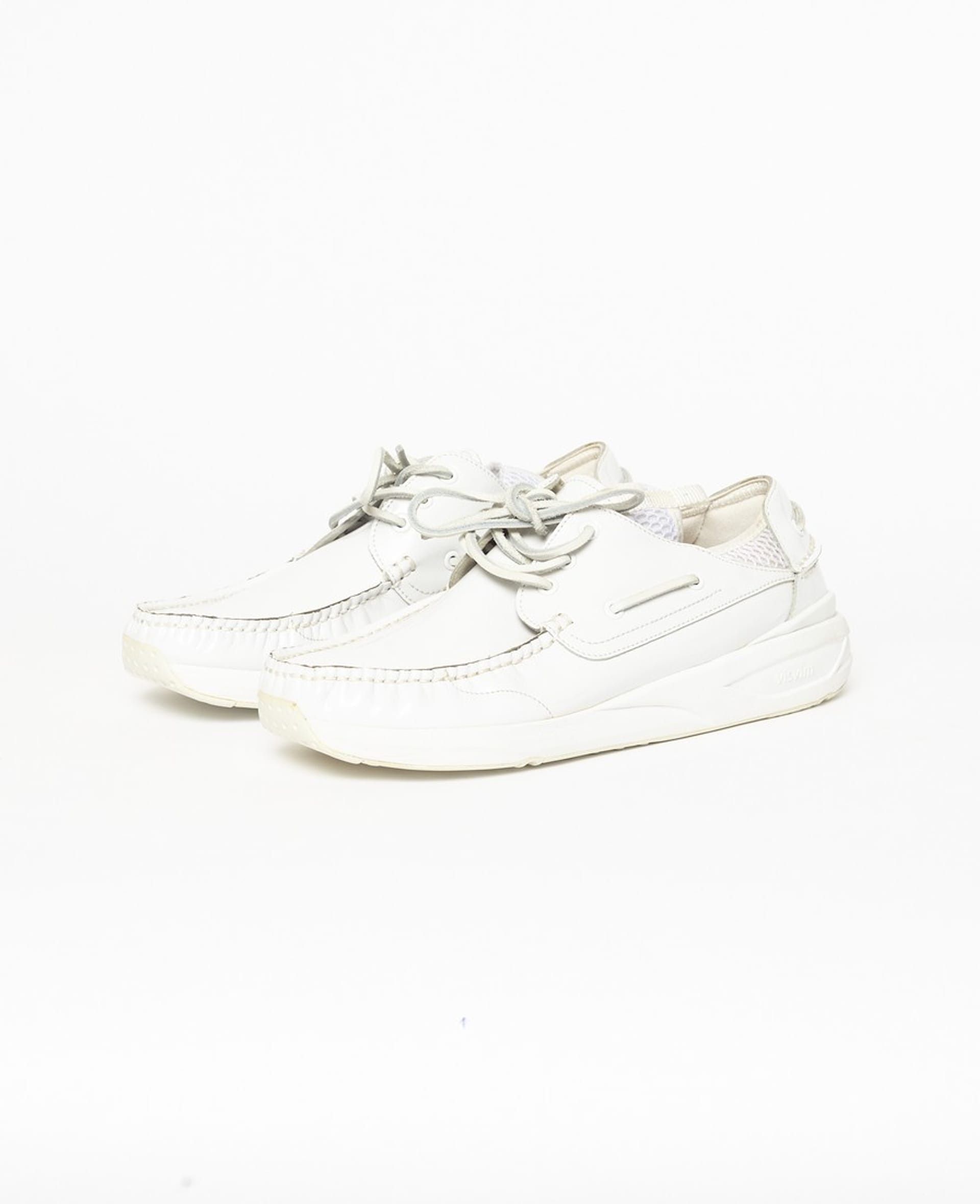 Visvim White Wallabee Patent Leather Sneakers | Grailed