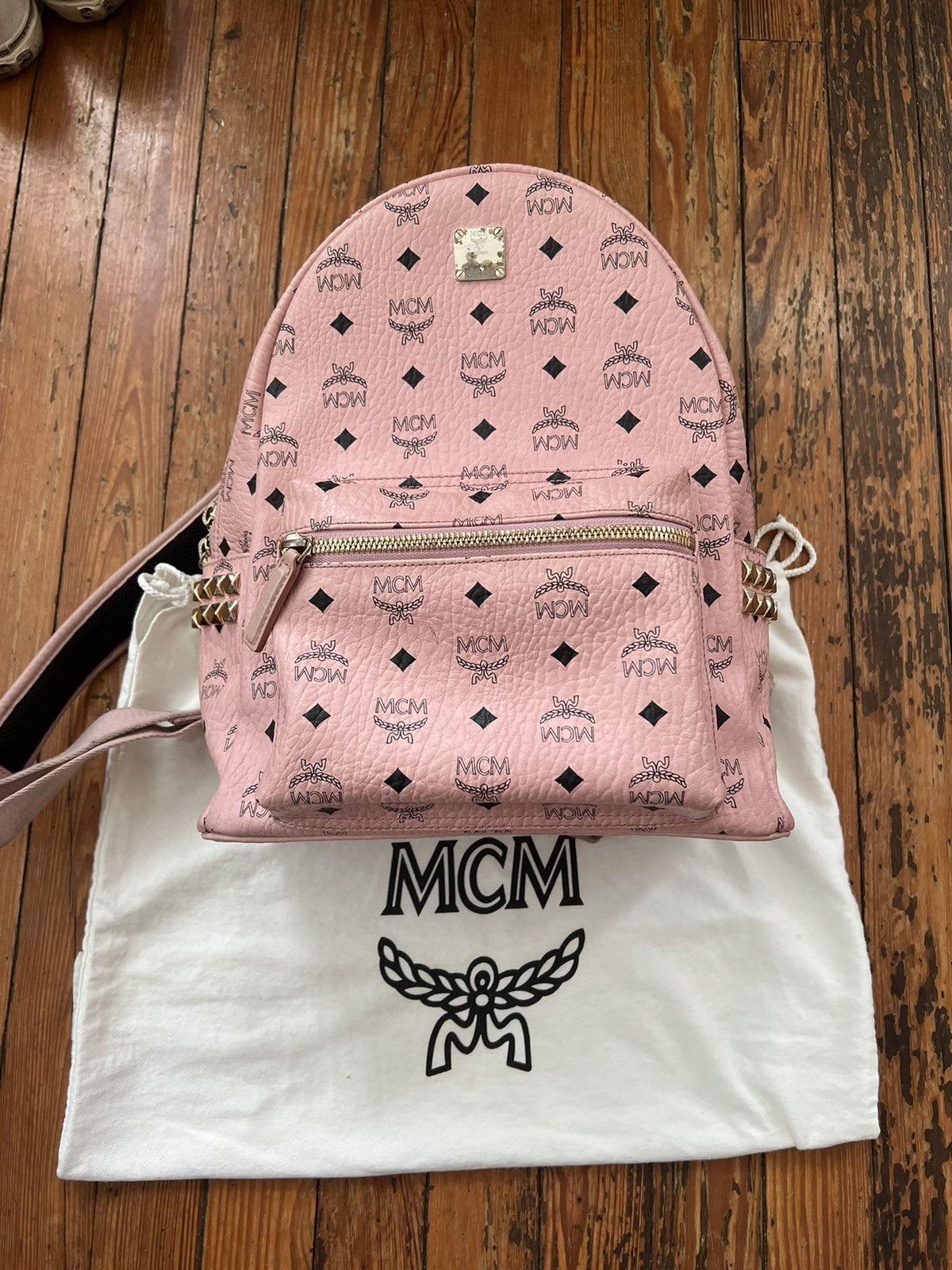 MCM Medium MCM Backpack Pink | Grailed