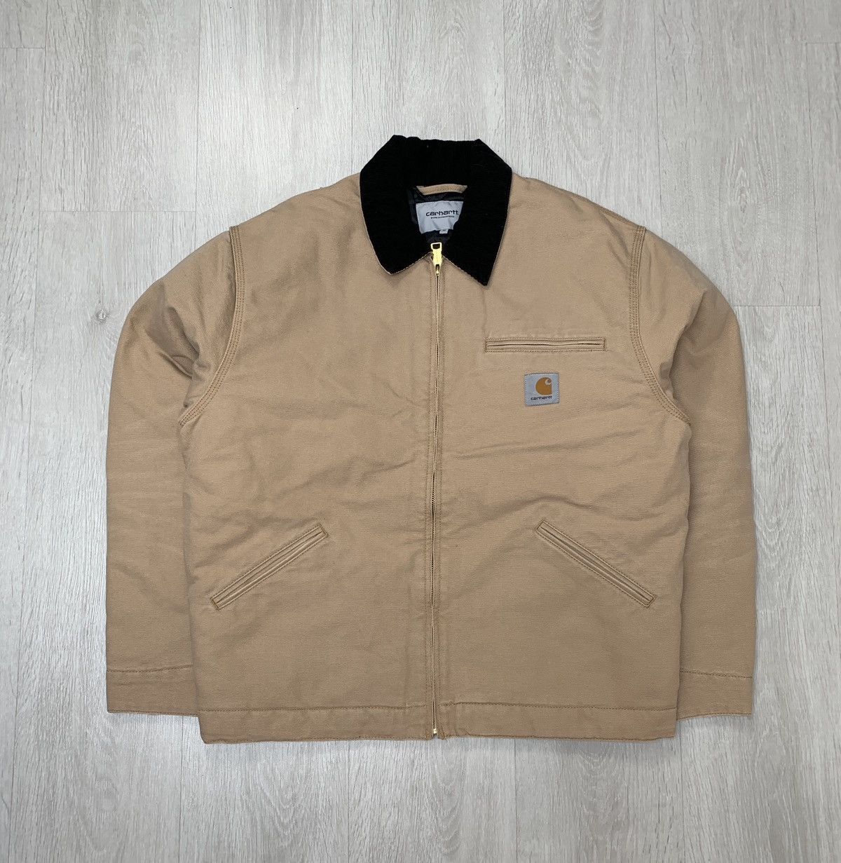 Carhartt Carhartt WIP OG Detroit Beige Jacket ( Winter ) | Grailed