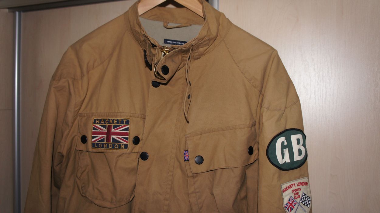 Hackett Hackett Mens Hackett Rally Khaki Wax Jacket | Grailed