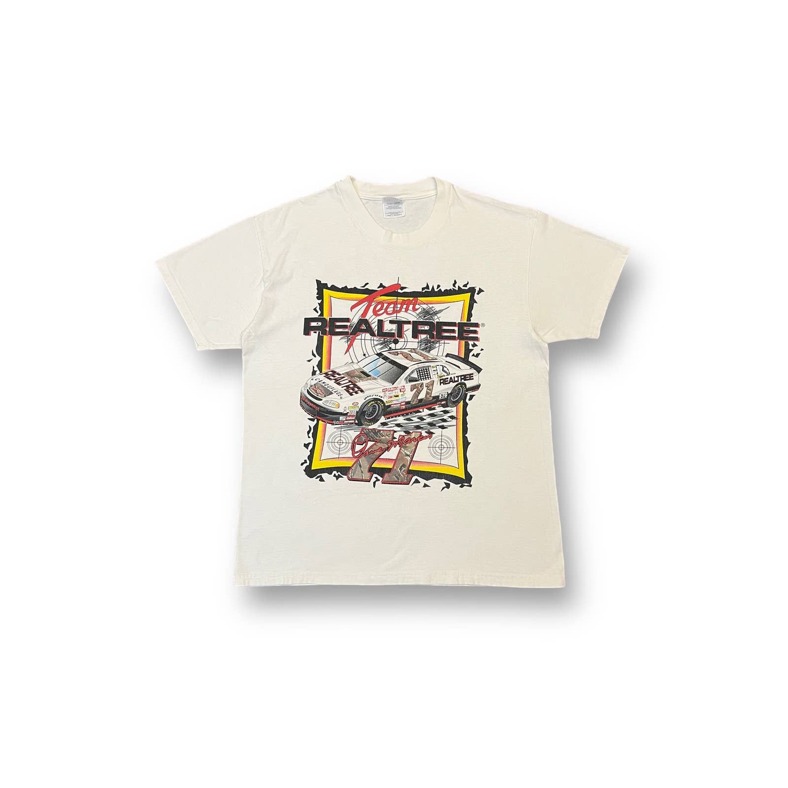 Vintage 90's Nascar Team Realtree Camo Racing T-shirt | Grailed
