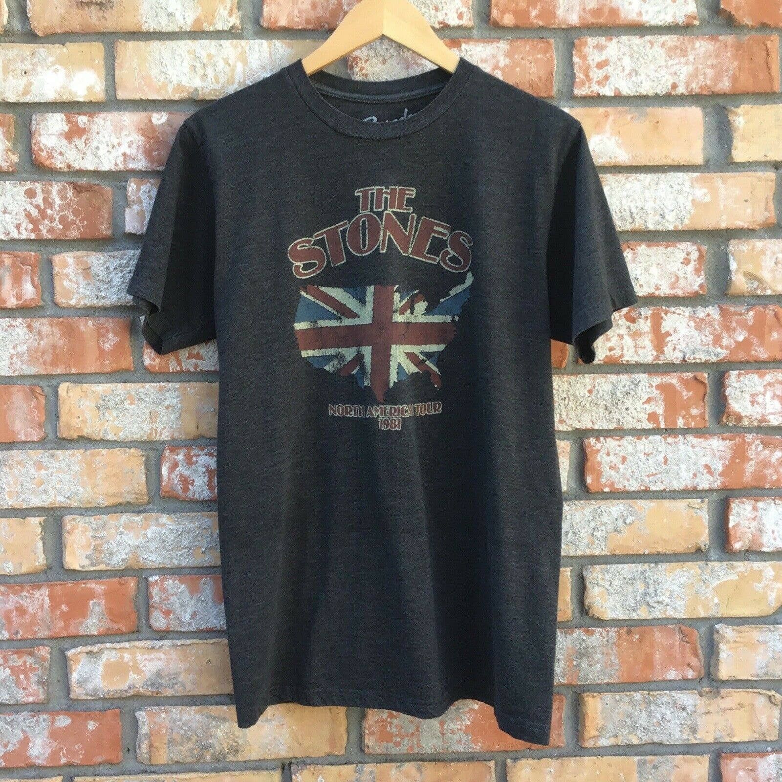 Bravado The Rolling Stones North American Tour 1981 Rock Gray Shirt ...