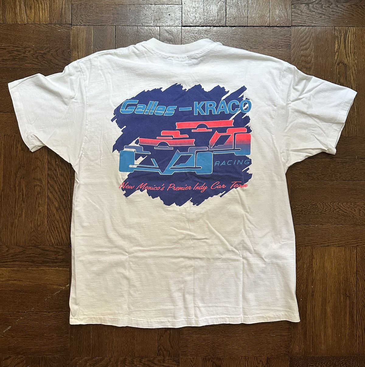 Vintage Vintage 90s Indy Racing NASCAR T Shirt - Galles Kraco Team ...
