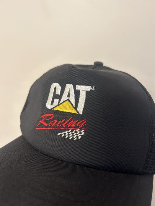Vintage Vintage CAT Racing Trucker Hat Caterpillar 1990s | Grailed