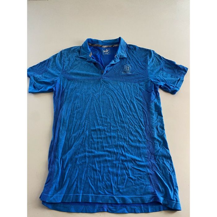 Puma Puma Blue TPC Las Vegas Golf POLO SHIRT XL Extra Large | Grailed