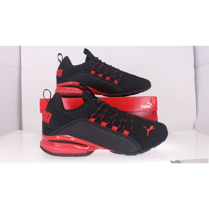 Puma Axelion Spark Black-High Risk Red 193481-01 | Grailed