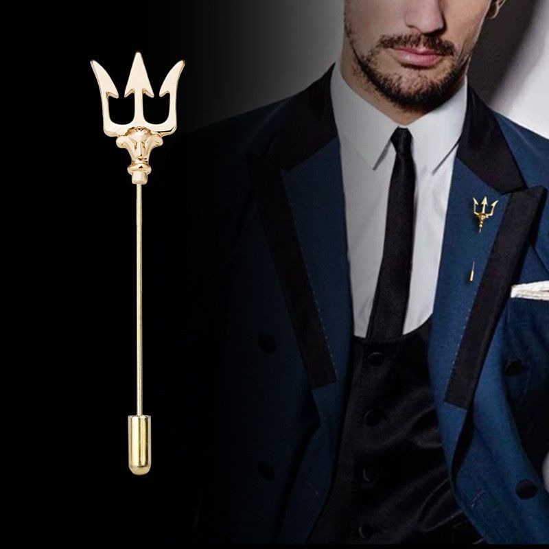 Pins Trident Badge Brooch Suit Shirt Broach Collar Pins Gifts | Grailed