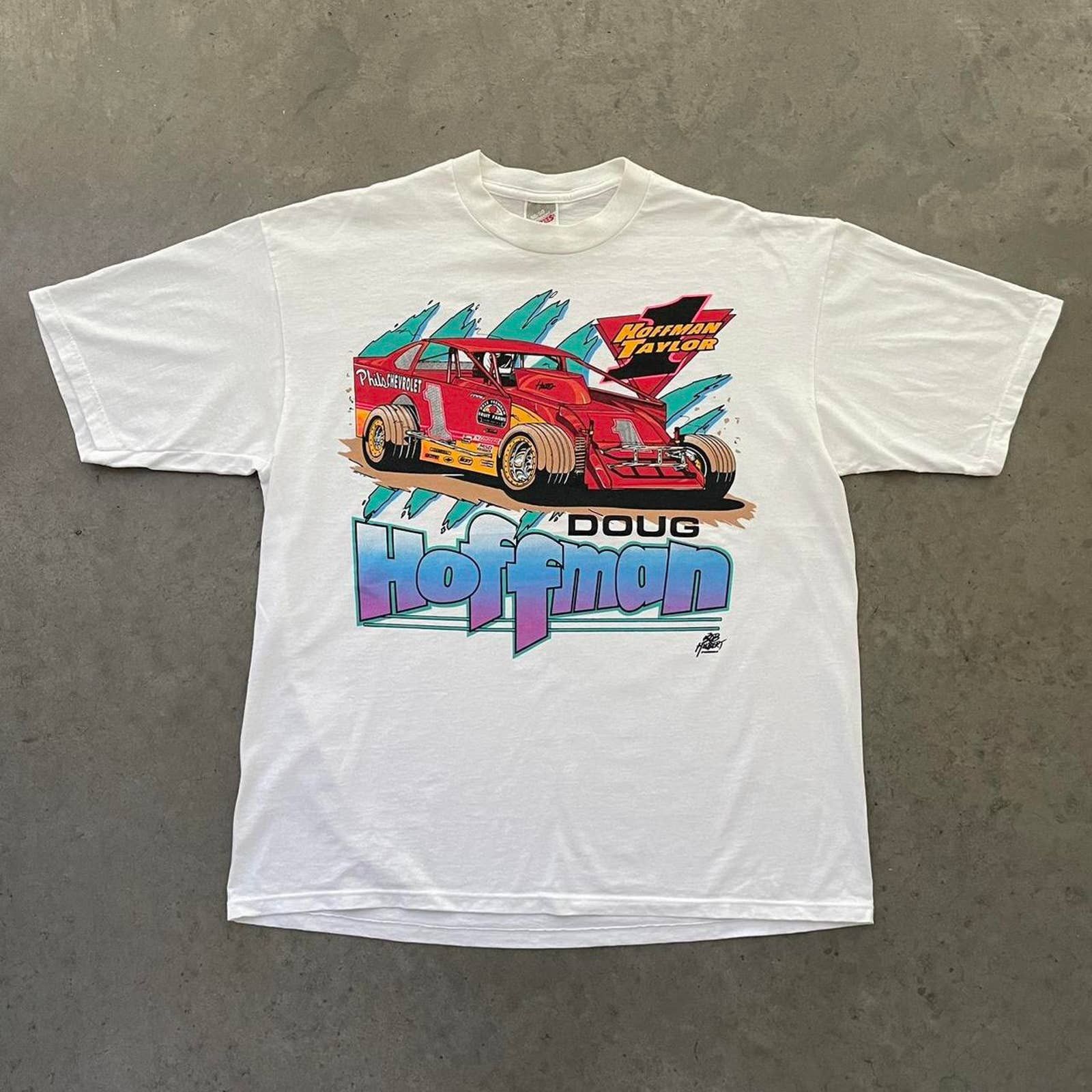 Vintage Vintage Doug Hoffman Racing Graphic T-shirt | Grailed