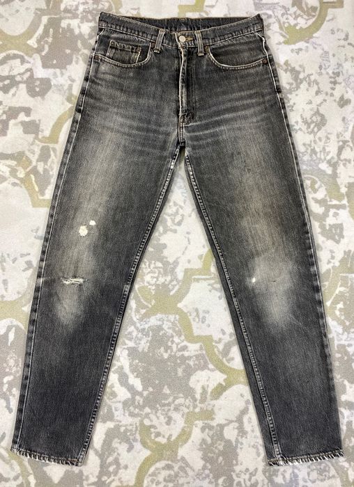 Vintage Black Distressed Vintage Levi's 626 30x29.5 Denim -JN1052 | Grailed
