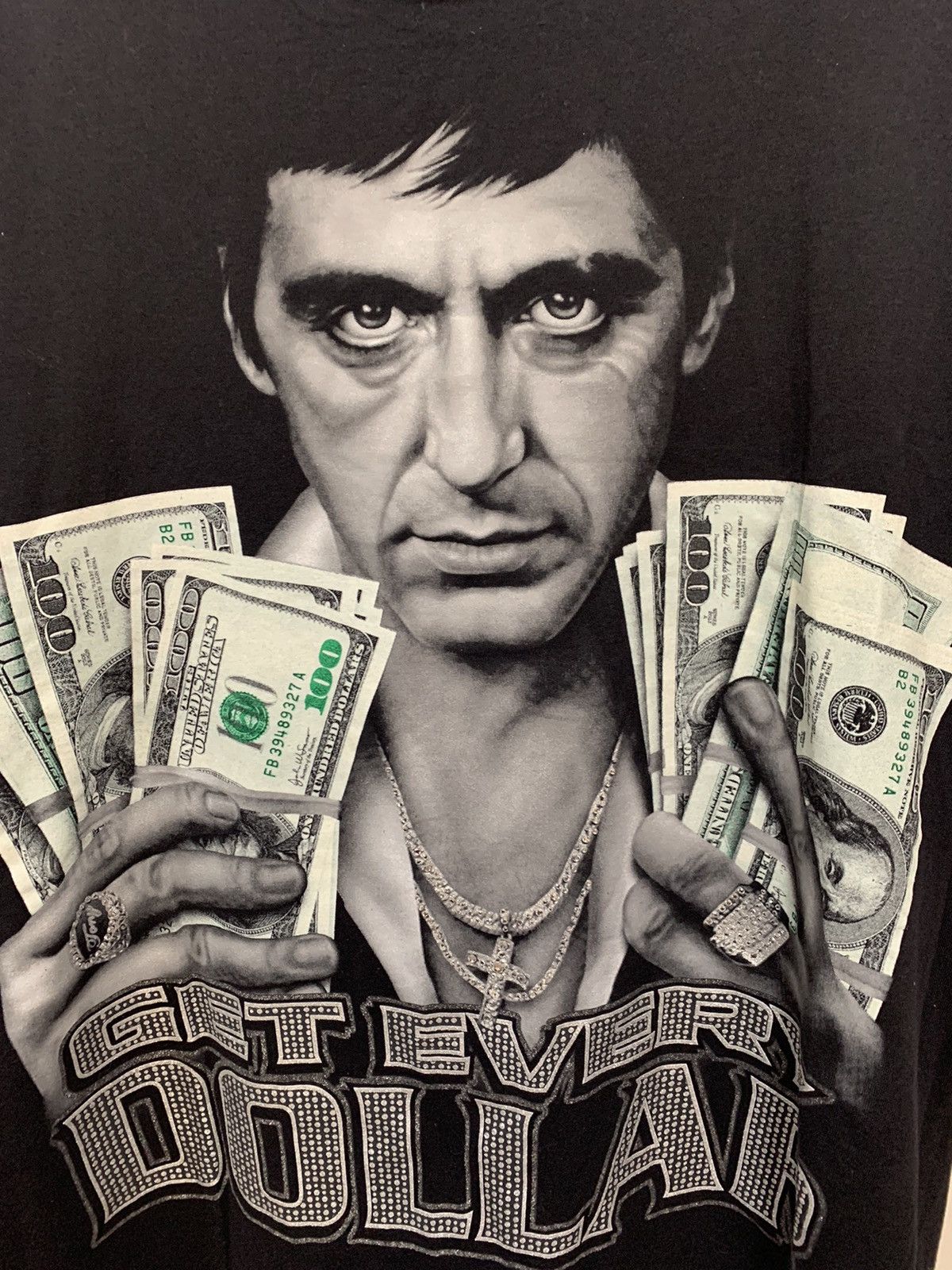 Vintage Rare Scarface Clothing Tee Get Every Dollar | Grailed