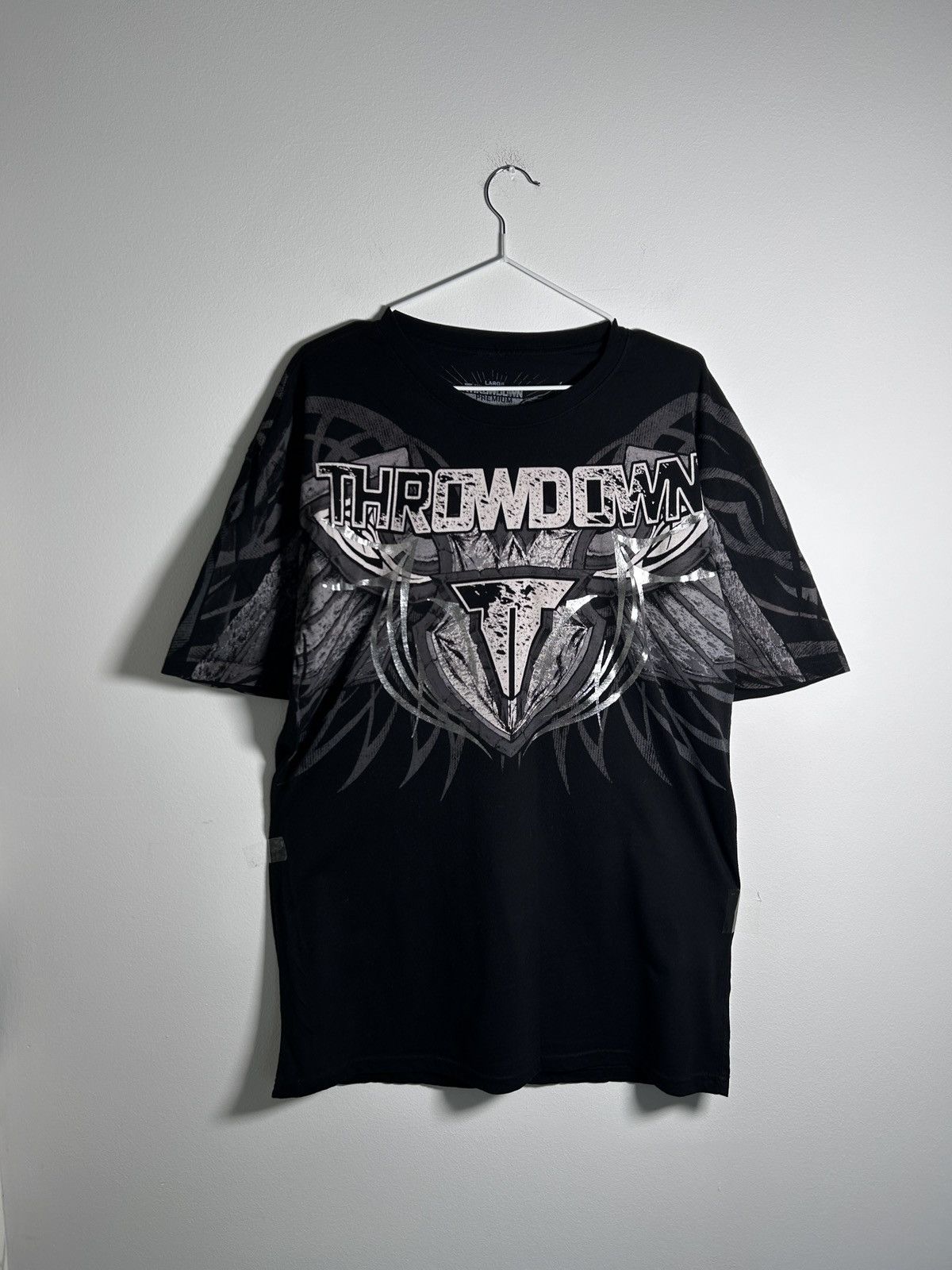 Ed Hardy Rare Throwdown Premium Tee Affliction Y2K Style Fashion | Grailed
