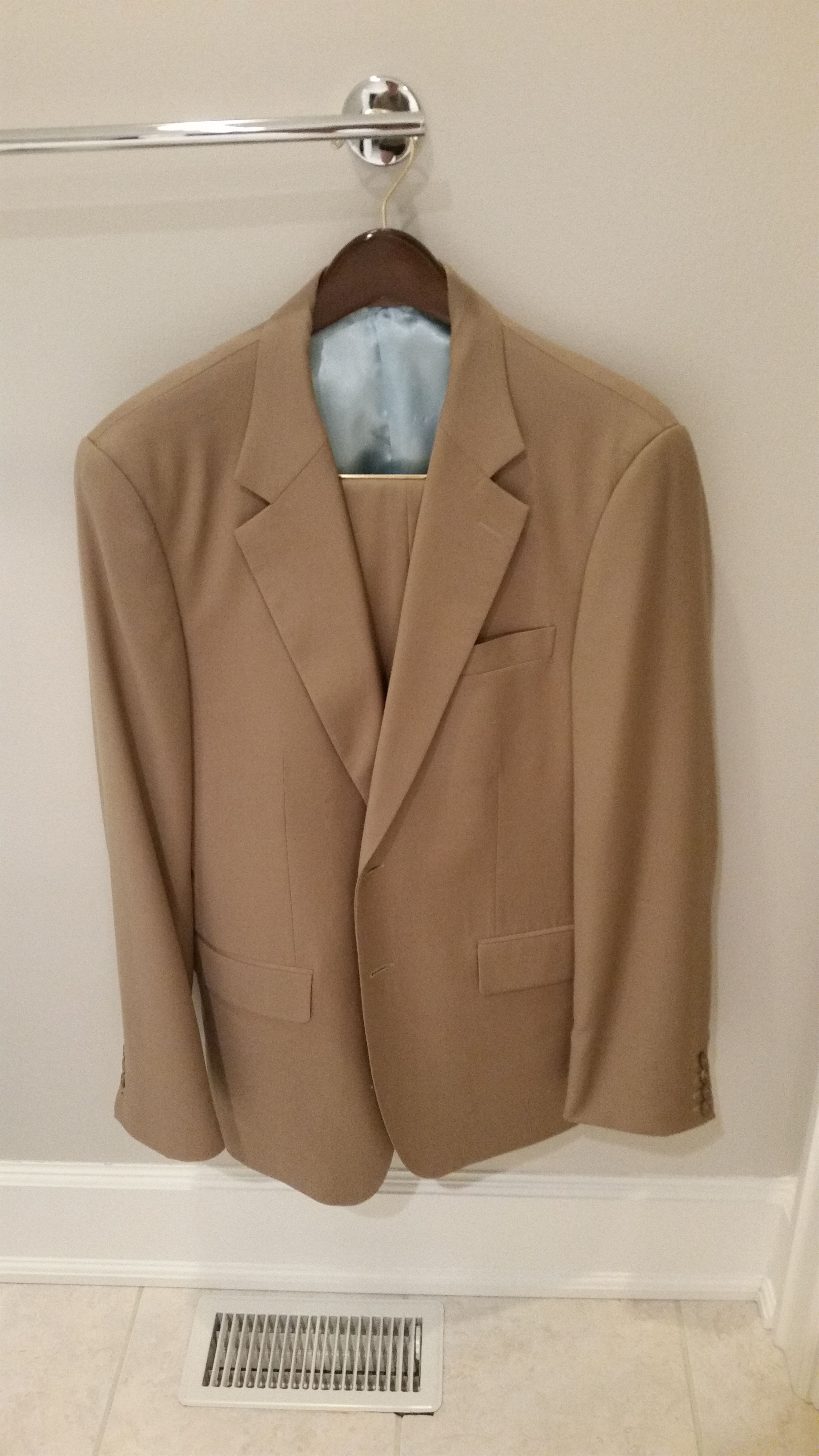 Nicholas Joseph Custom beige 2-buttom suit | Grailed