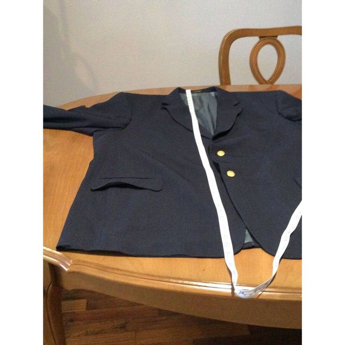 Stafford Stafford Men's Navy Blazer Gold Buttons Wool Blend Sz 48R | Grailed