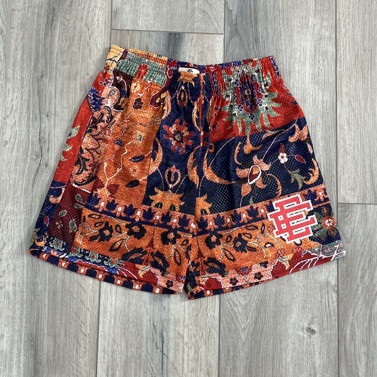 Eric Emanuel Eric Emanuel Red EE Rug Shorts Medium | Grailed