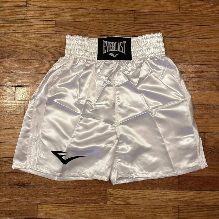 Everlast NWT Everlast White Satin Competition Boxer Shorts Trunks NEW ...
