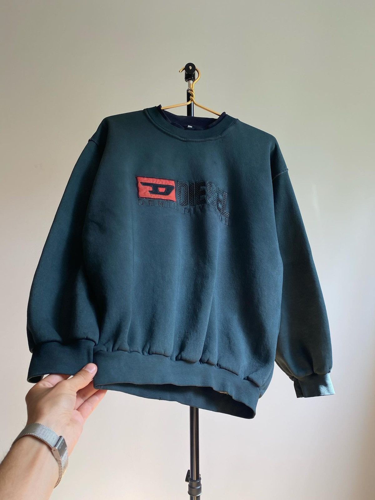 Diesel Diesel denim division vintage 90s big logo sweatshirt | Grailed