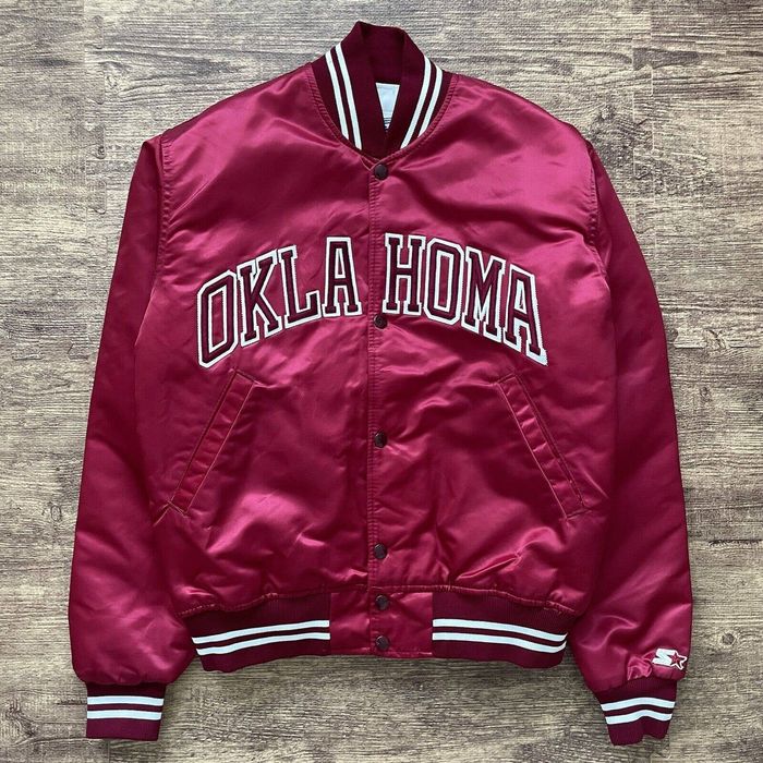 Vintage Vintage 1980s University Of Oklahoma Sooners Satin Jacket | Grailed