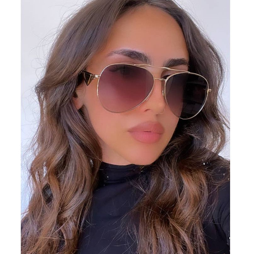 Prada NEW Prada PR73ZS ZVN5D1 Aviator Sunglasses in Gold Prada NEW Prada PR73ZS ZVN5D1 Aviator Sunglasses in Gold