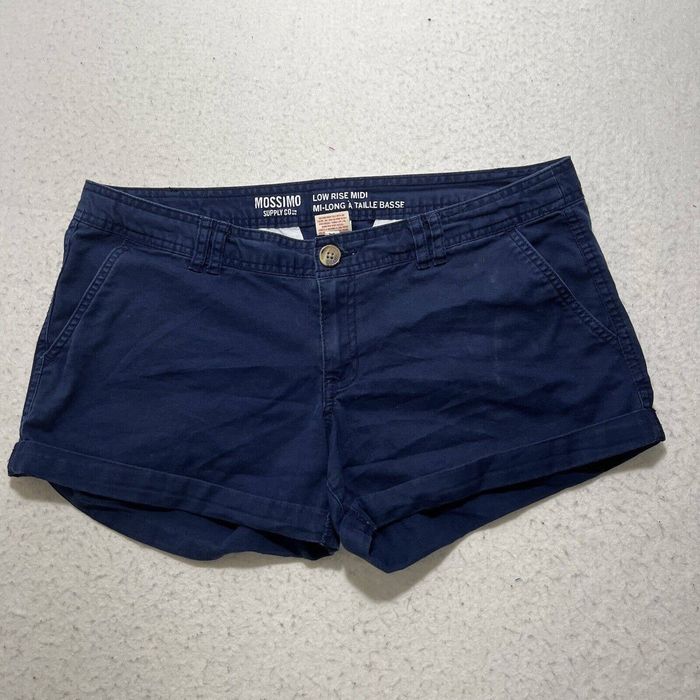 Mossimo Mossimo 10 Low Rise Midi Chino 3” Inseam Navy Blue Shorts | Grailed
