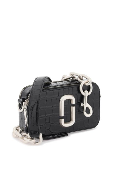 Marc Jacobs Marc Jacobs The Croc-Embossed Shoulder Snapshot Bag | Grailed