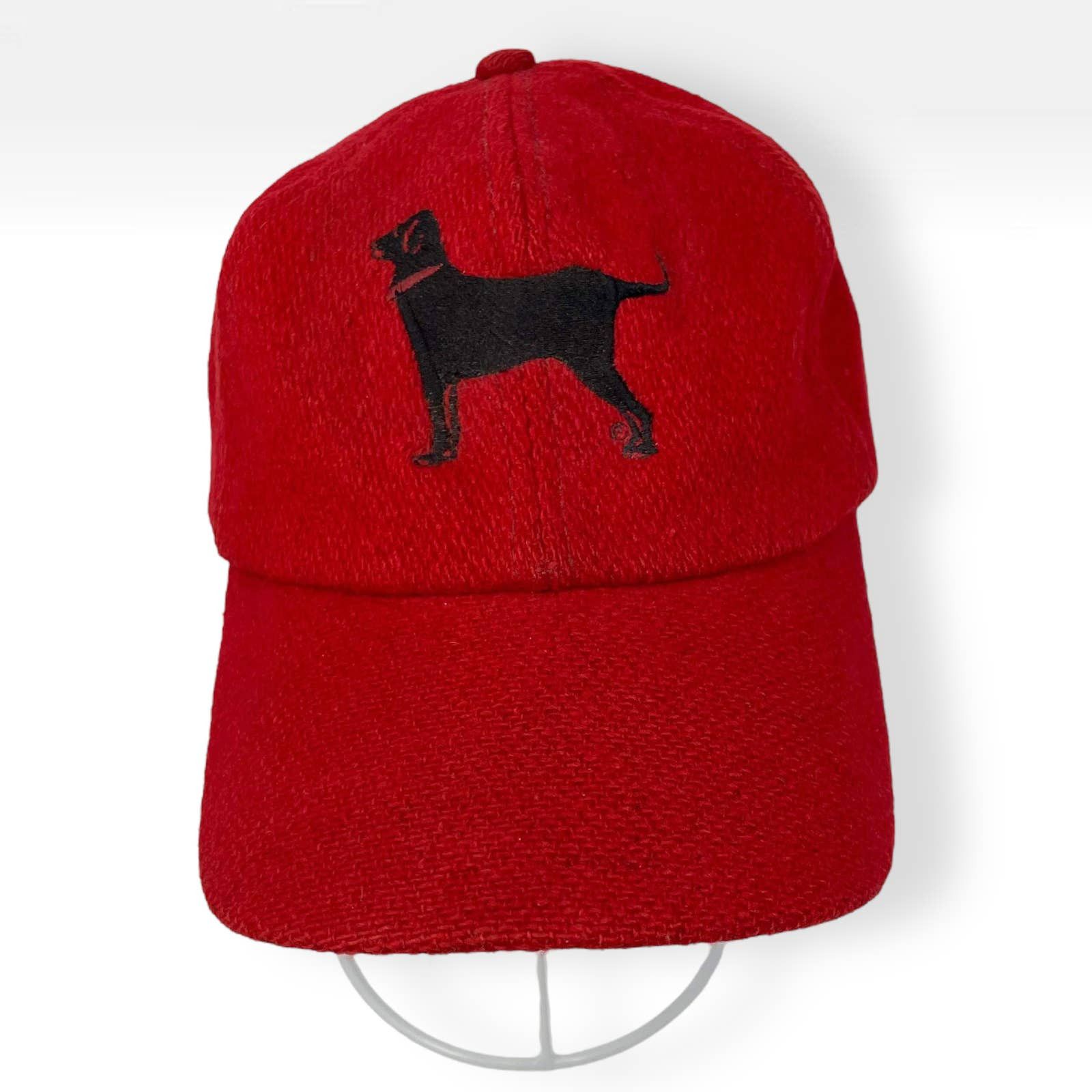 Vintage 90s SCHUMAN SULLIVAN Vintage Red Embroidered Dog Hat Cap | Grailed