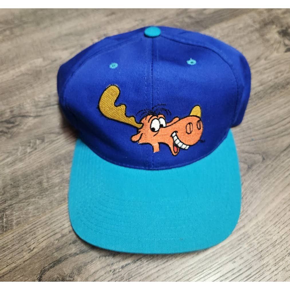 Vintage Vintage 90s 1993 Rocky and Bullwinkle Annco Cartoon Snapback ...