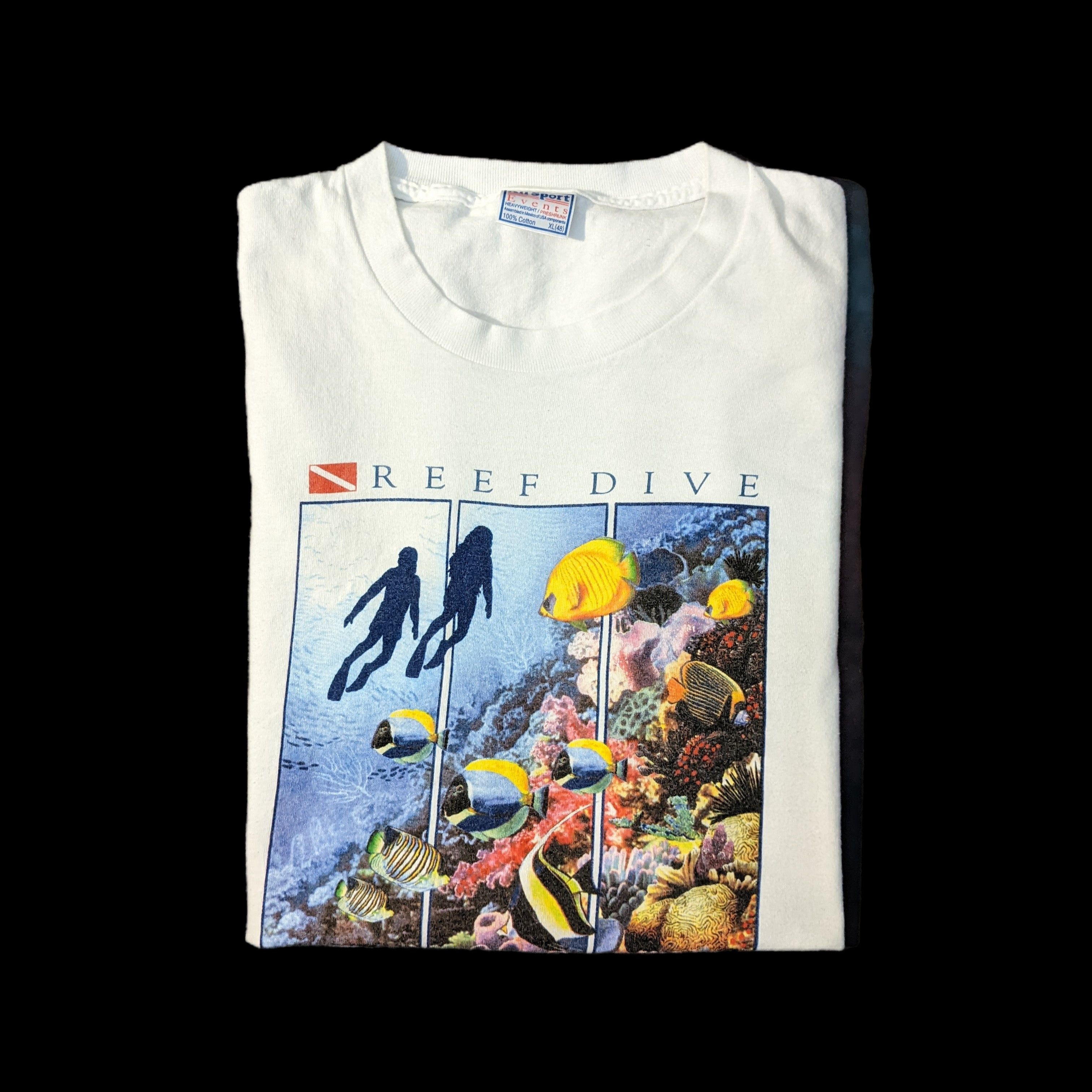 Vintage Vintage 90s Carnival Reef Dive Elation Aquatic Ocean Tee | Grailed