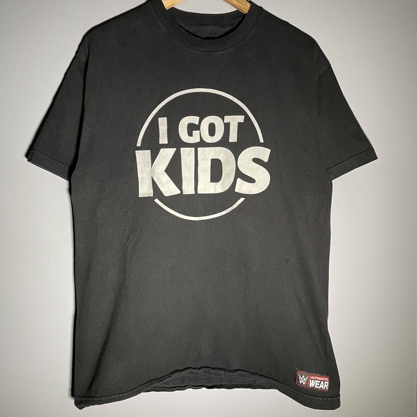 Wwe WWE Heath Slater I Got Kids I Need This Job Black T-Shirt | Grailed