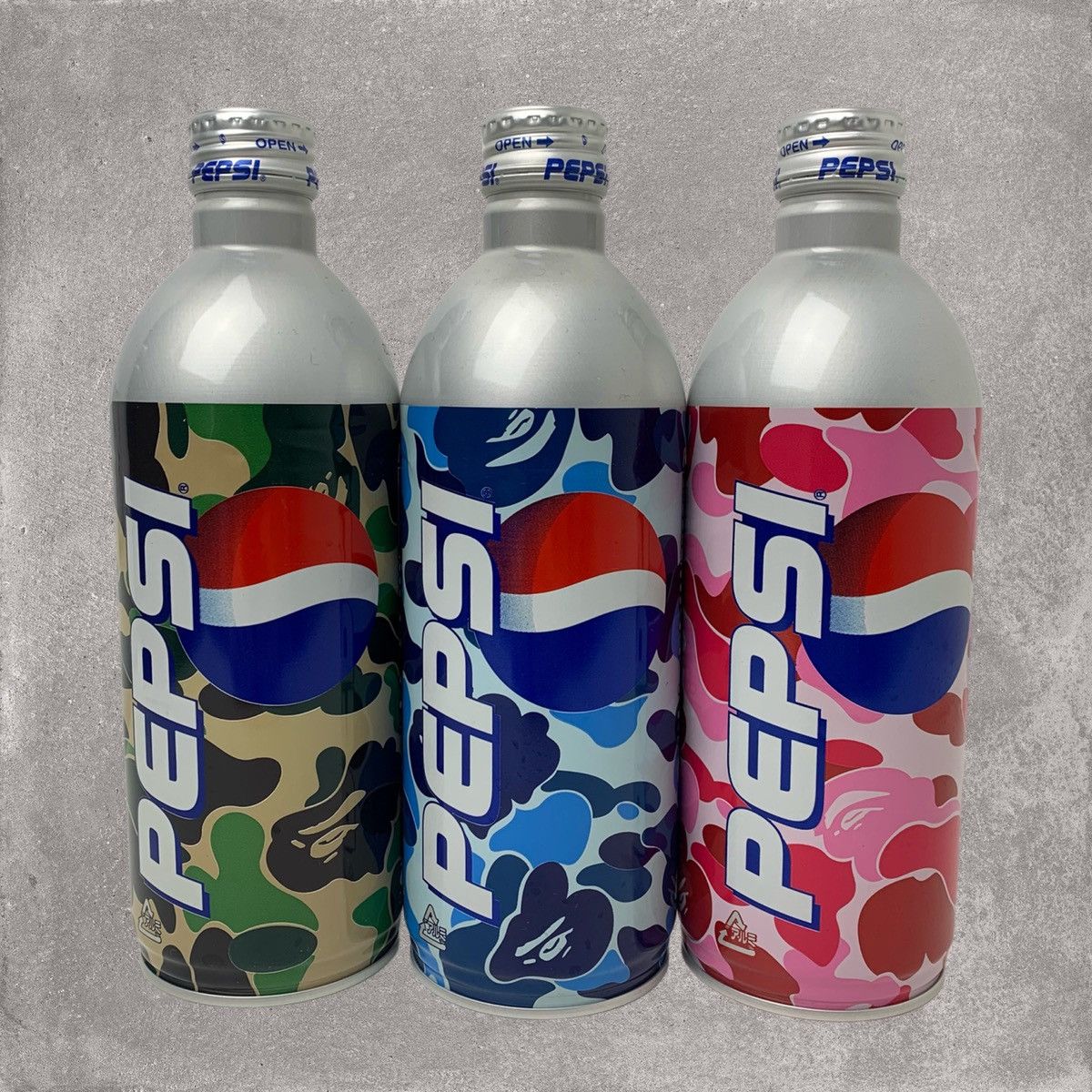 Bape Bape Pepsi Bottles Sealed Unopened 2001 ABC Camo Full Set | Grailed