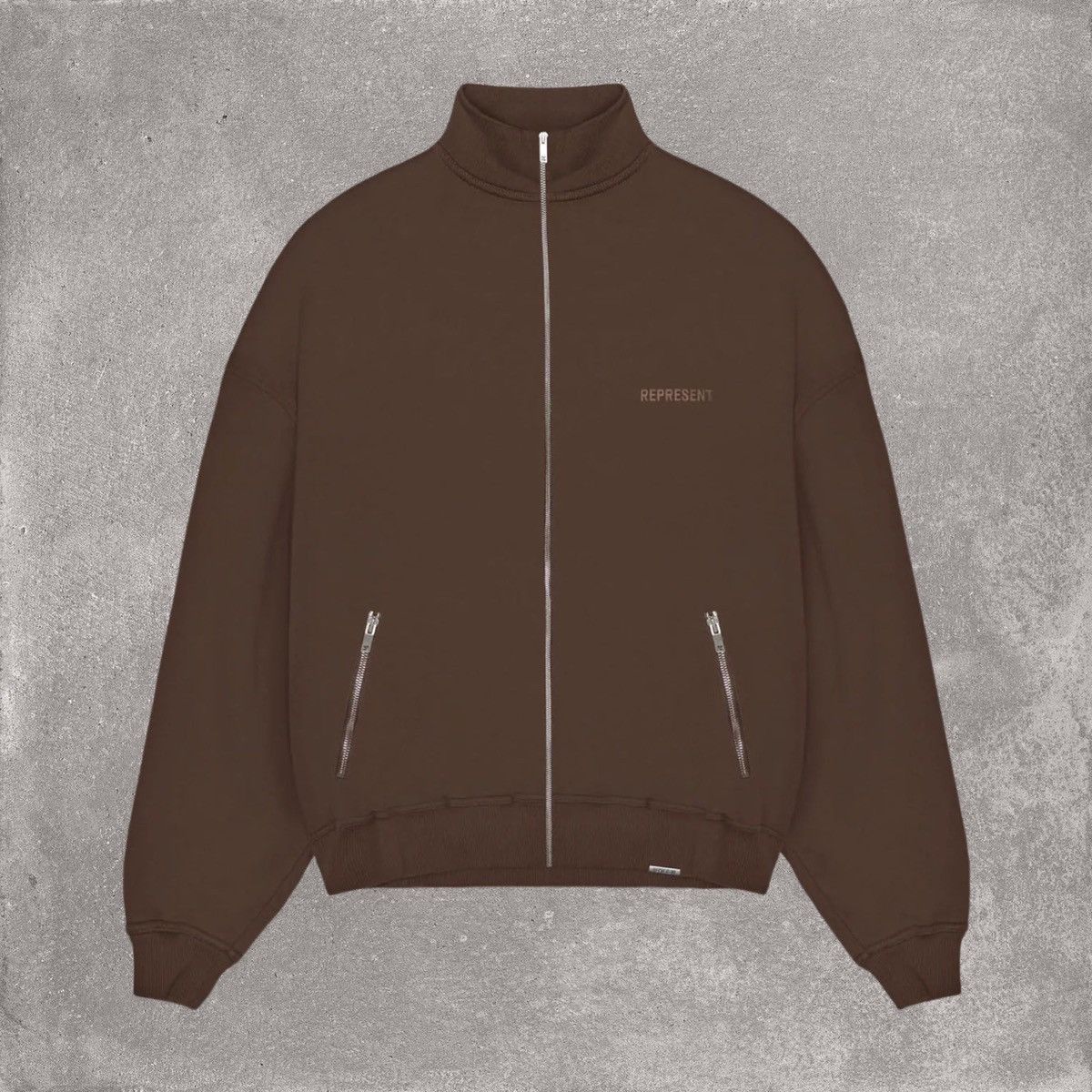 Represent Clo. Represent Blank Track Jacket XS Vintage Brown Jacket New ...