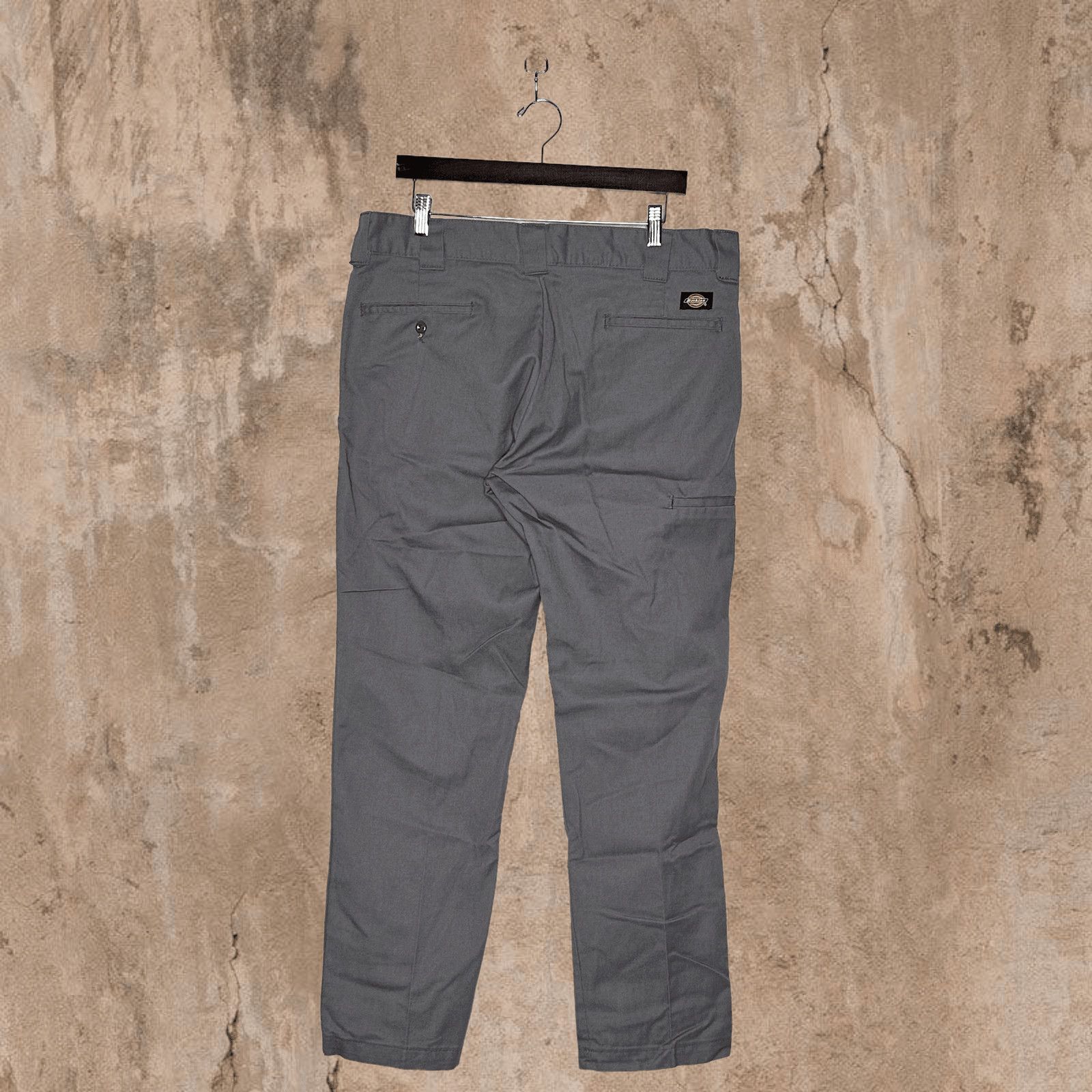 Vintage Grey Dickies Khakis Work Pants Slim Tapered Fit Black Label ...