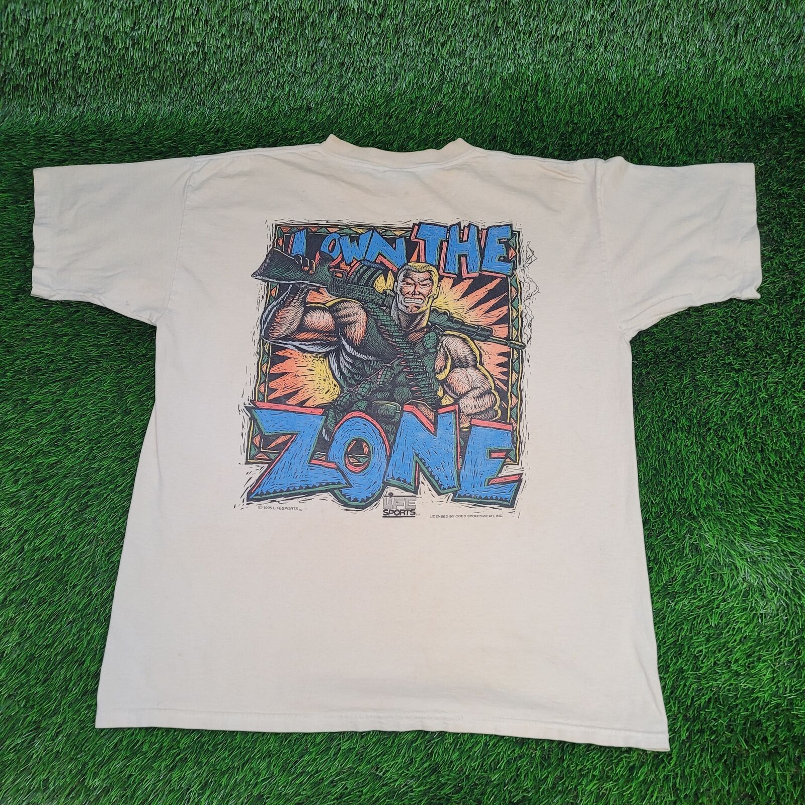 Vintage Vintage 1995 Strong Soldier I-Own-The-Zone Shirt XL Single ...