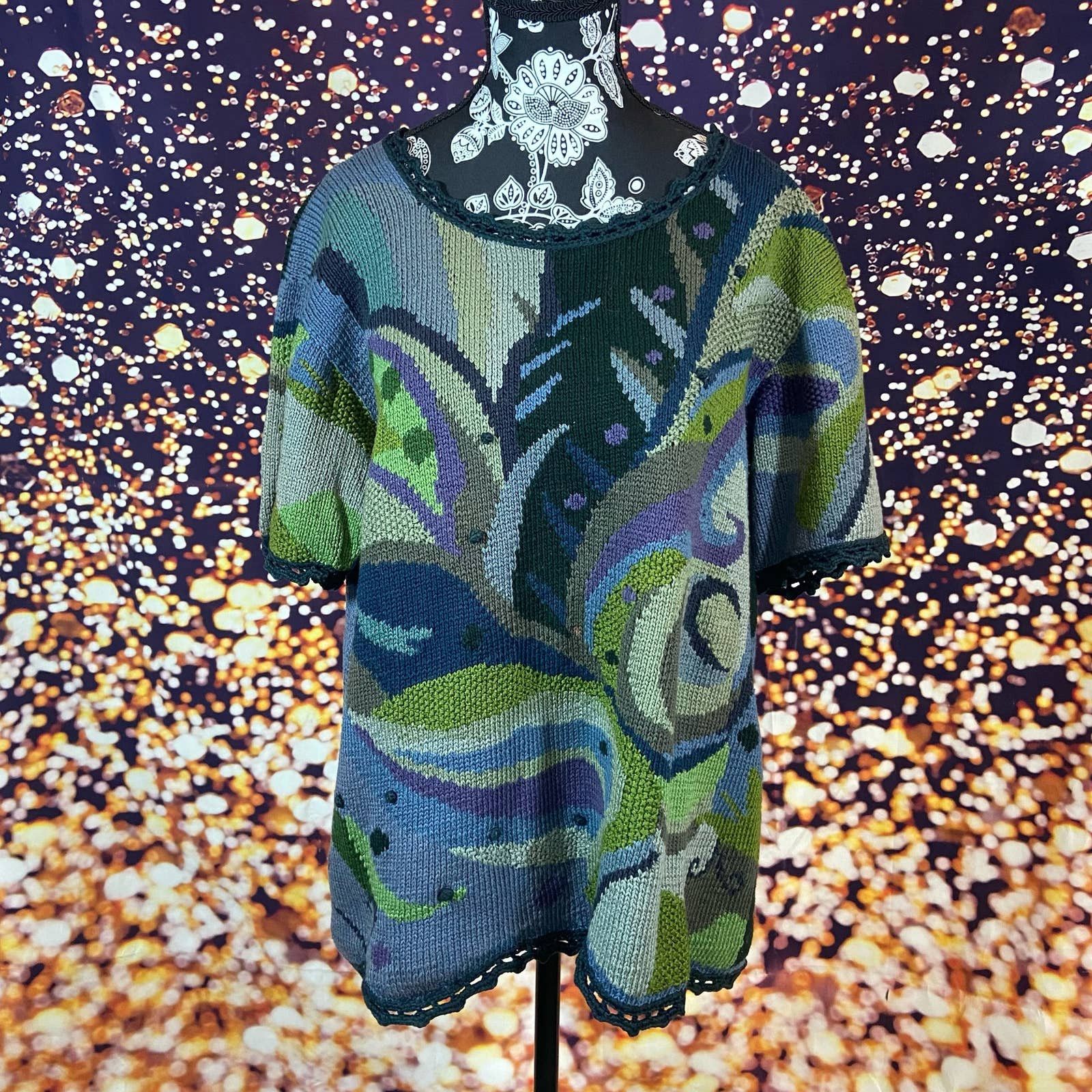 Vintage 90’s Vintage Peruvian Connection Art-to-Wear Sweater | Grailed