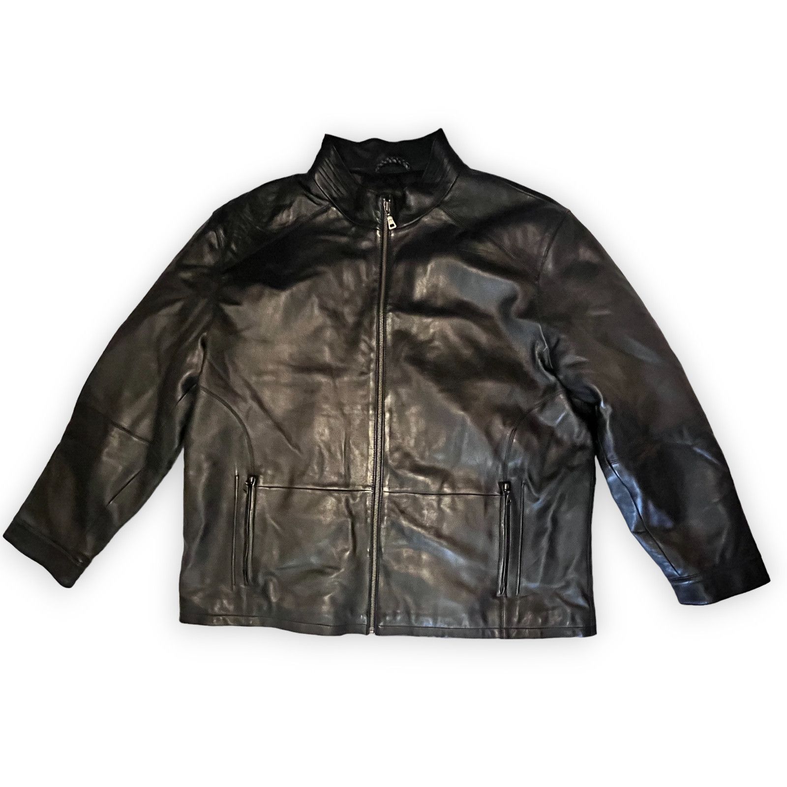 Jos. A. Bank JoS. A. BANK Signature Collection Black Leather Jacket ...