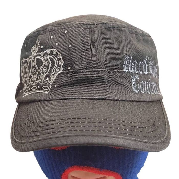Vintage Y2K Hard Rock Couture Cadet Cap Panama Megapolis | Grailed