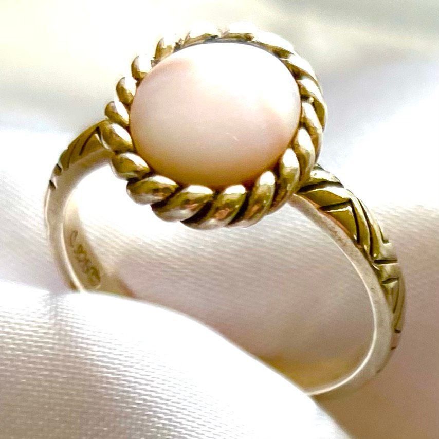 Sterling Silver AIO# Vintage Sz8 Opal & Sterling Silver Ring | Grailed