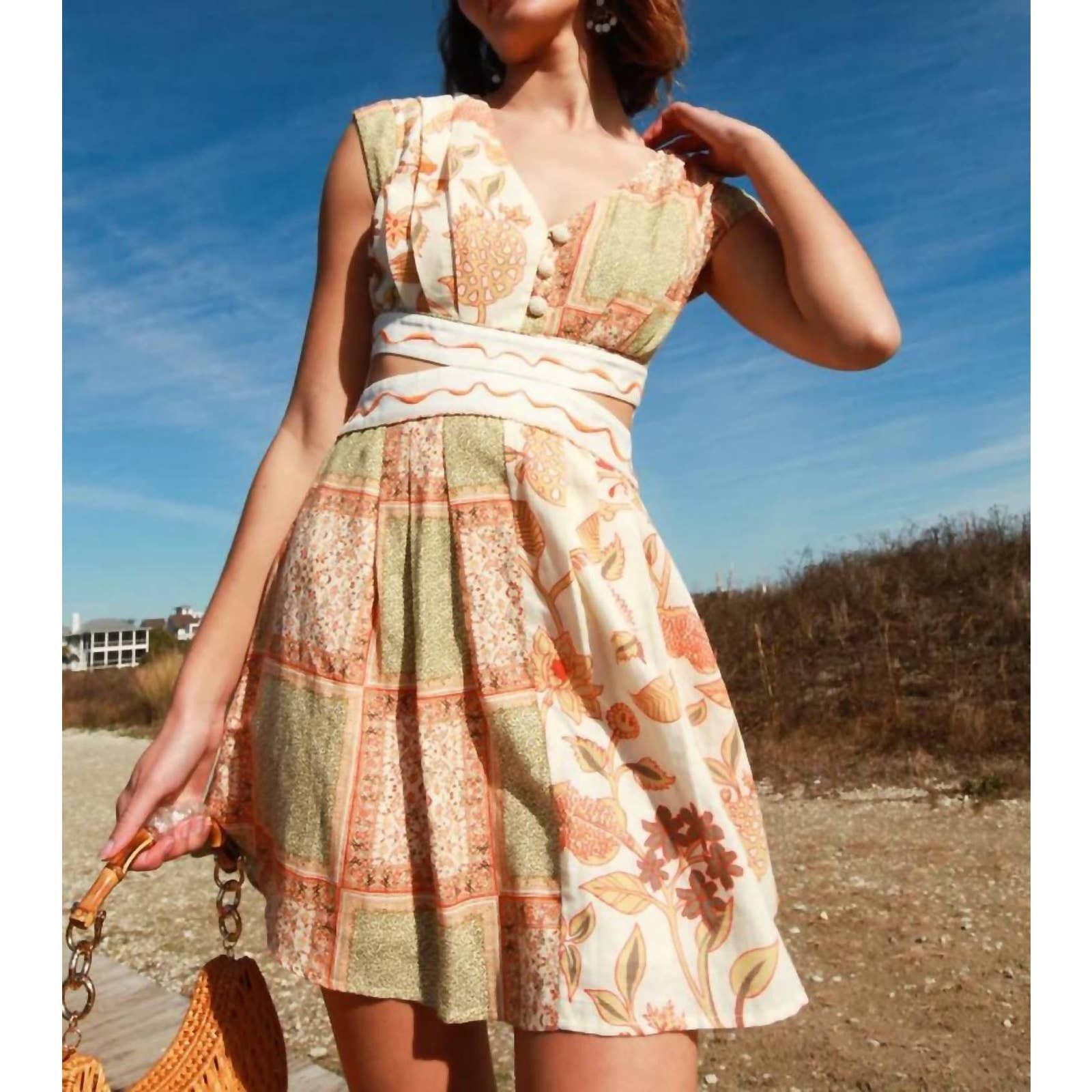 Anna Cate Kristine Dress In Orange Fields | Grailed
