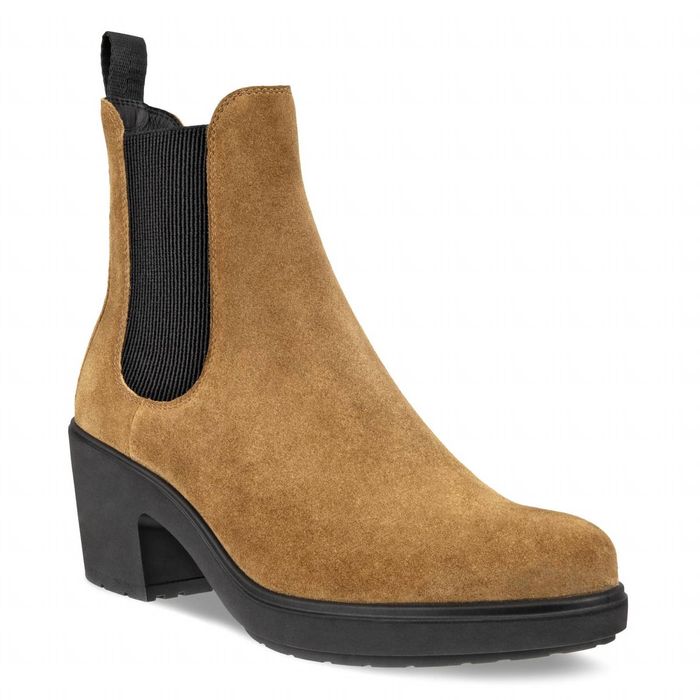 Ecco Women's Metropole Zurich Chelsea Ankle Boot In Camel | Grailed
