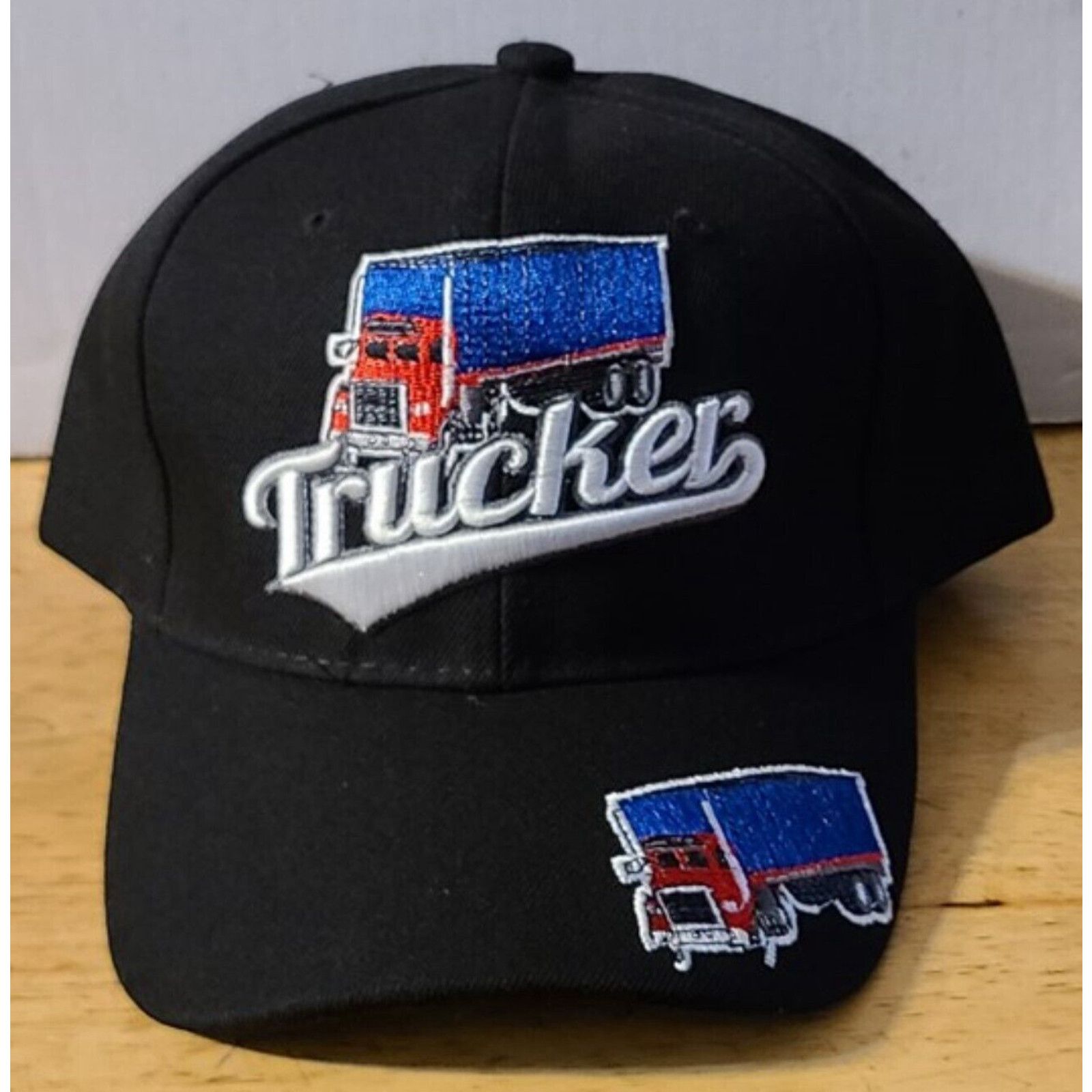 Vintage SEMI TRUCK TRUCKER BIG RIG TRAILER BASEBALL CAP ( BLACK ) | Grailed
