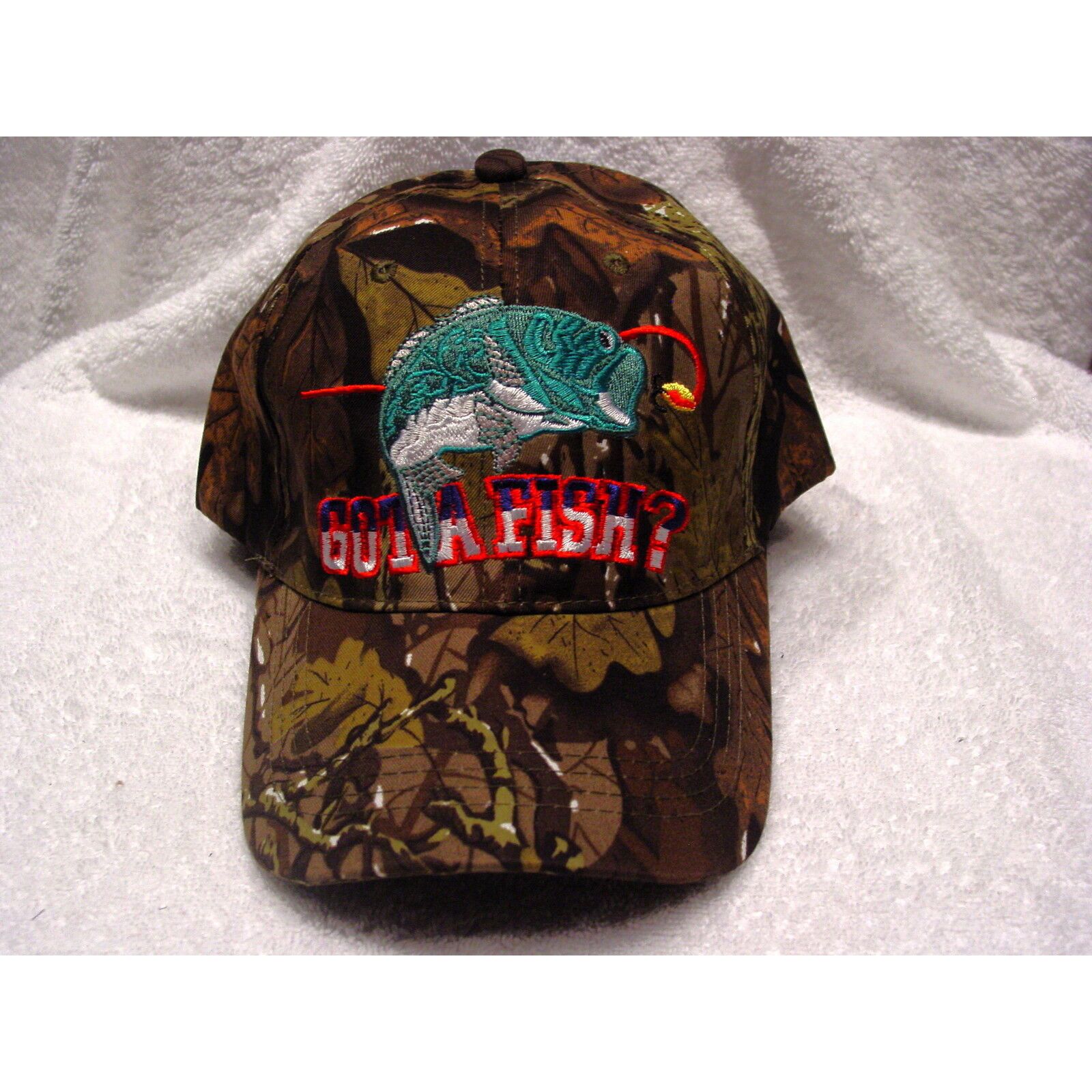 Vintage BASS FISH FISHING GOT A FISH OUTDOOR FISHERMAN BASEBALL CAP ...